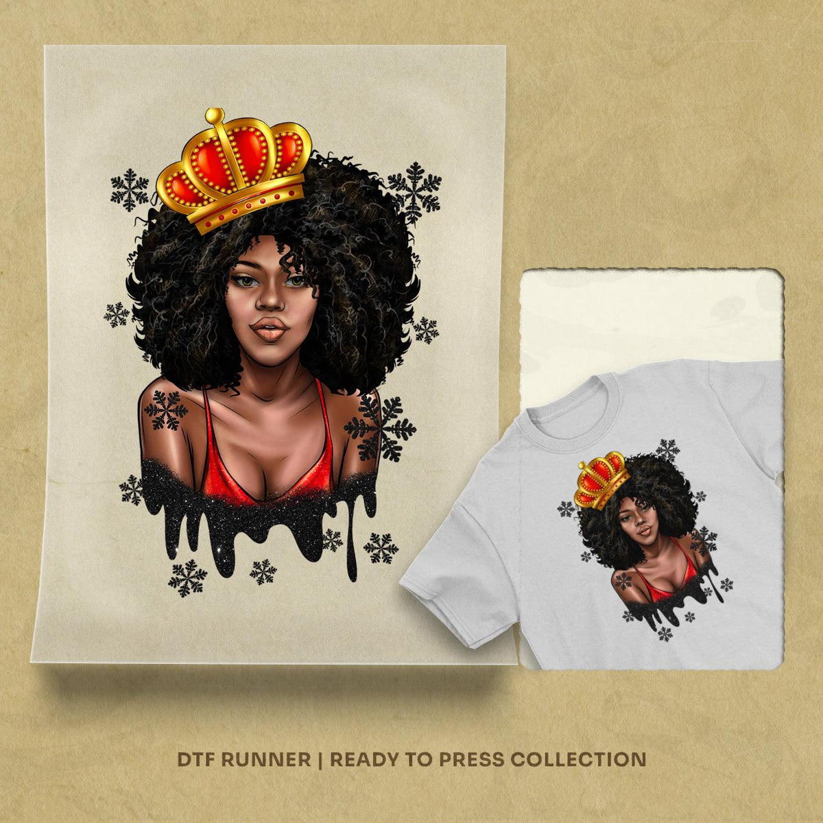 DTF Shirt Transfers Afro Diva – DTF Runner