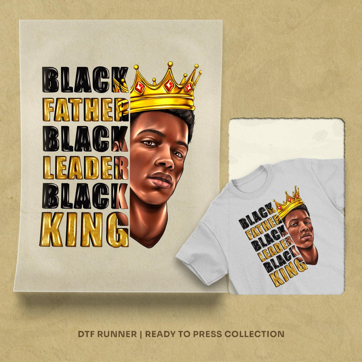 DTF Transfer Print Black King– DTF Runner