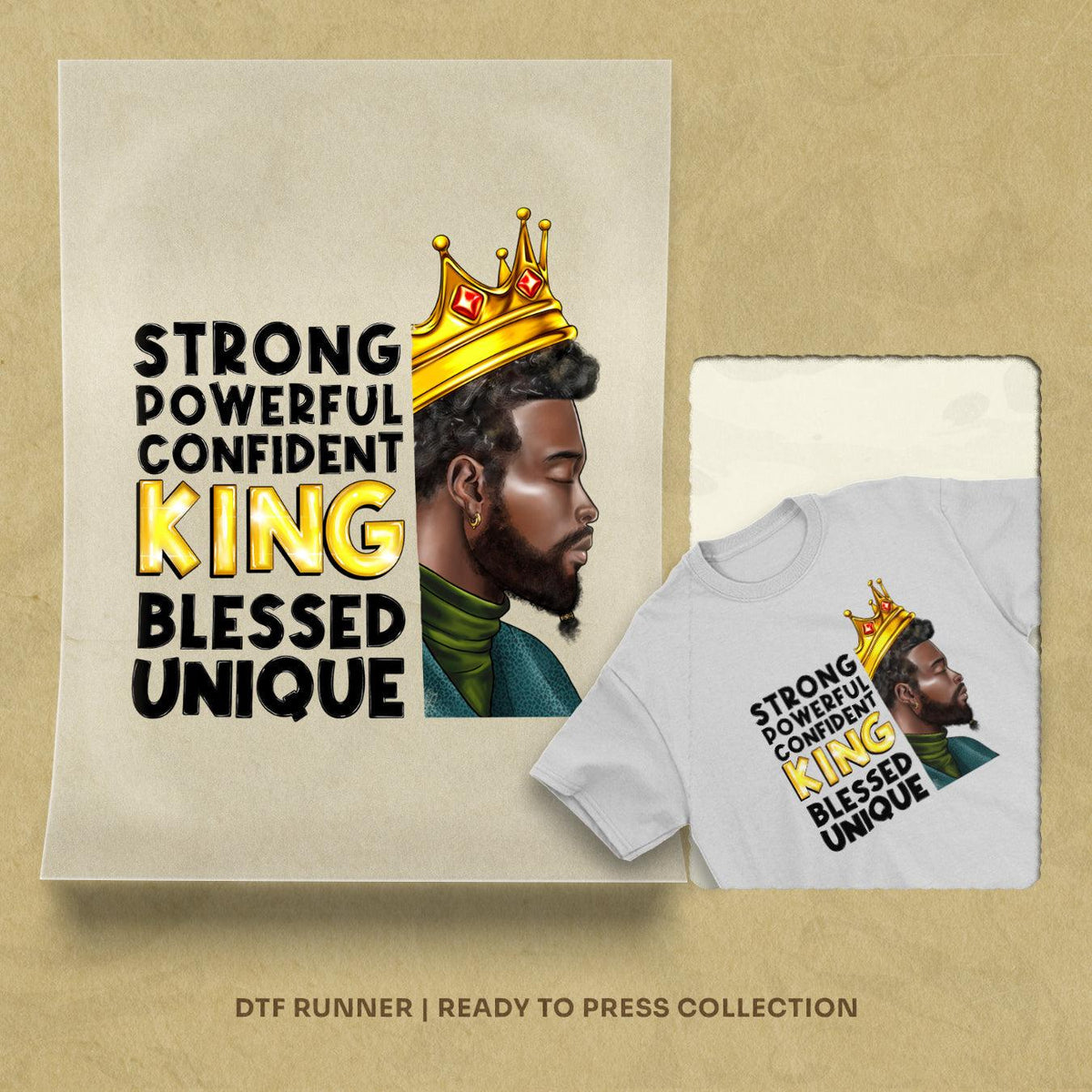 DTF Transfer Sheets King Black Man– DTF Runner