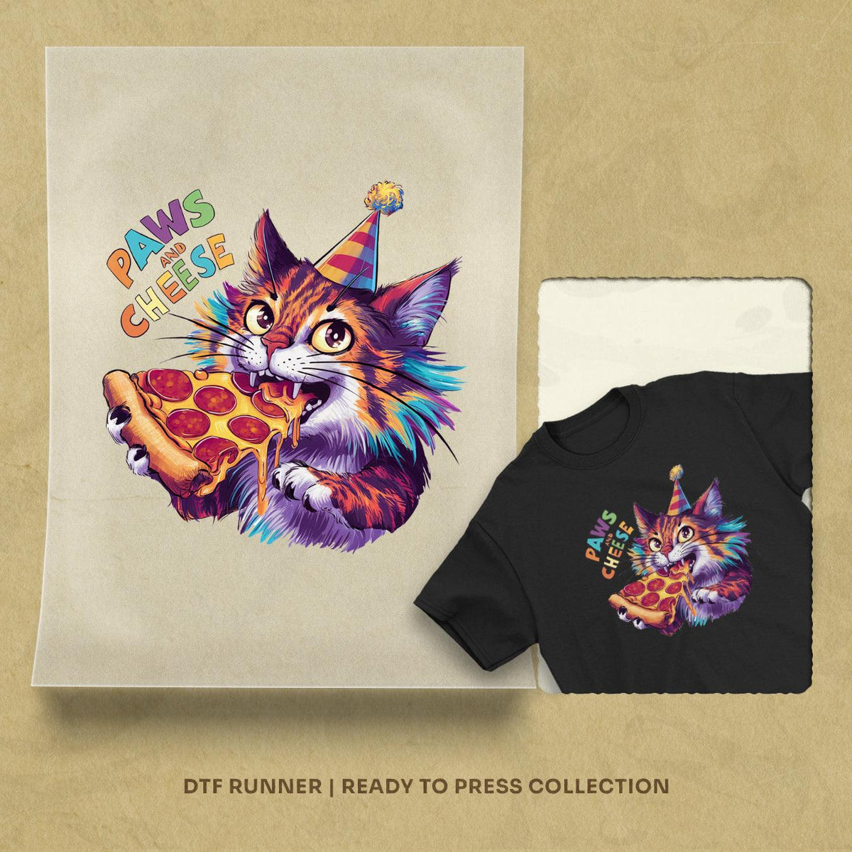 Paws Cheese dtf transfer– DTF Runner