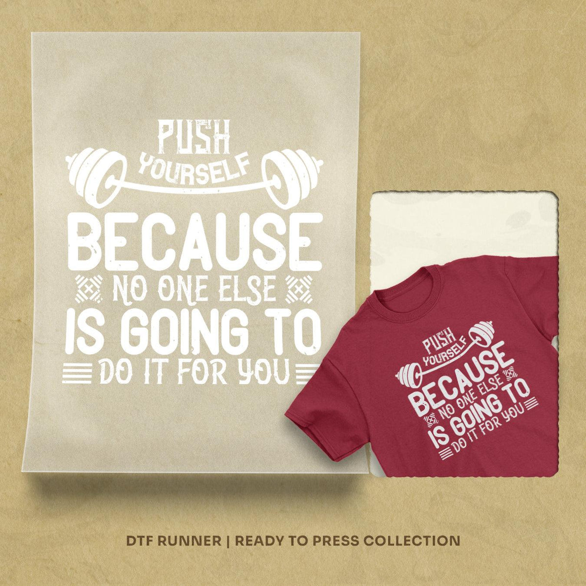 push yourself because no one