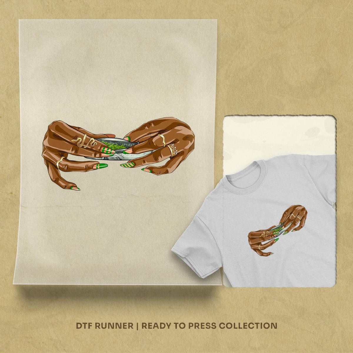 DTF Transfer Rolling Bit Afro Woman – DTF Runner