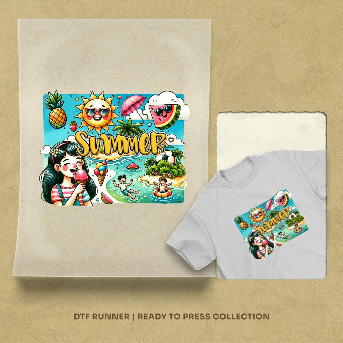 Summer Vacation Dtf Transfer Sheets – DTF Runner
